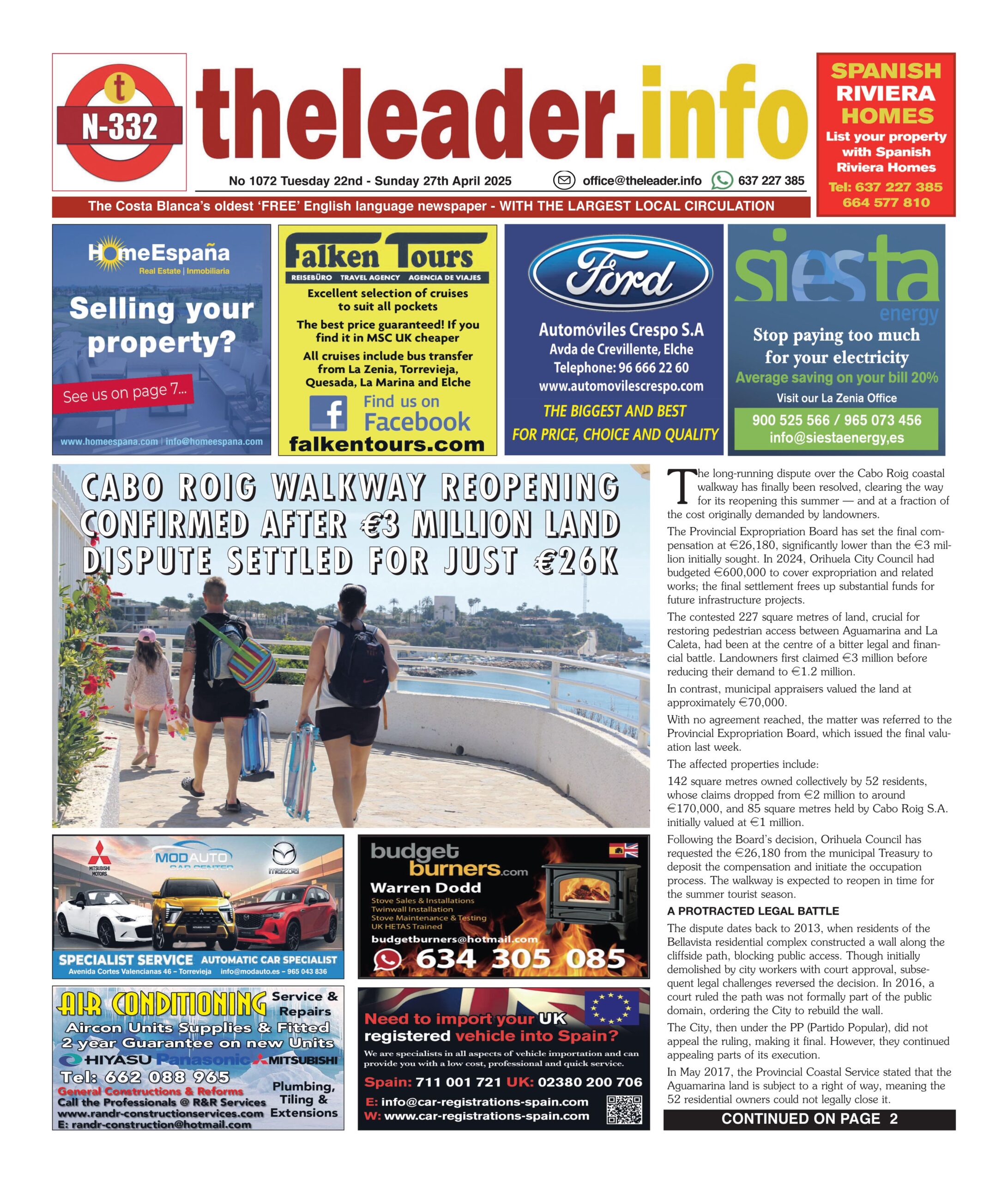 The Leader Newspaper 22 April 2025 - Edition 1072 - News, Sport ...