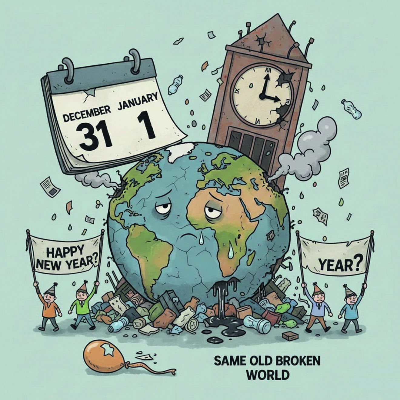 NEW YEAR, SAME OLD BROKEN WORLD - News, Sport, Information, Property, Business, Travel, Tourism