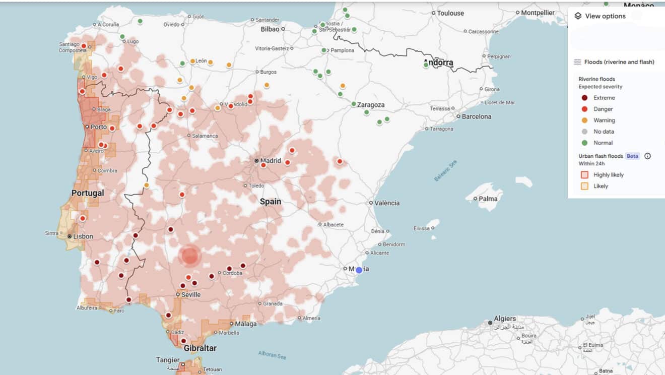 Google Flood Risk Map Flags High-Risk Zones Across Valencia and Murcia ...